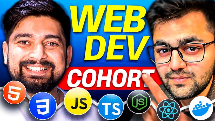 Web Dev Cohort 1.0 is Live! 🎉