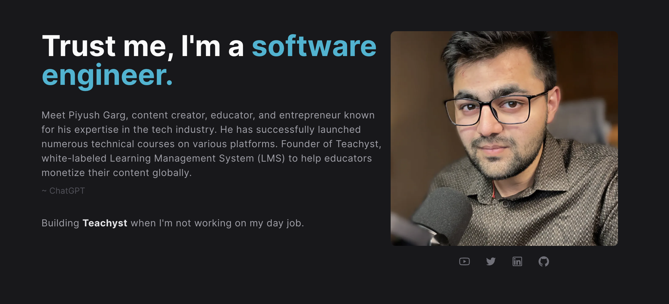 Piyush Garg - Software Engineer & Educator